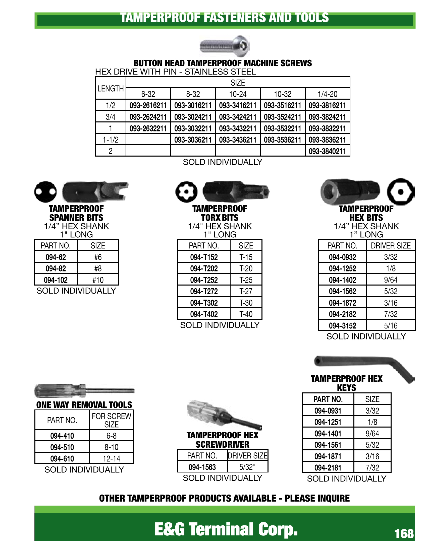 TOOLS – E & G Terminal 303-287-2900