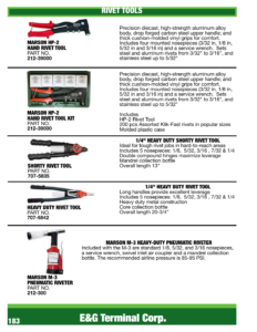 TOOLS – E & G Terminal 303-287-2900