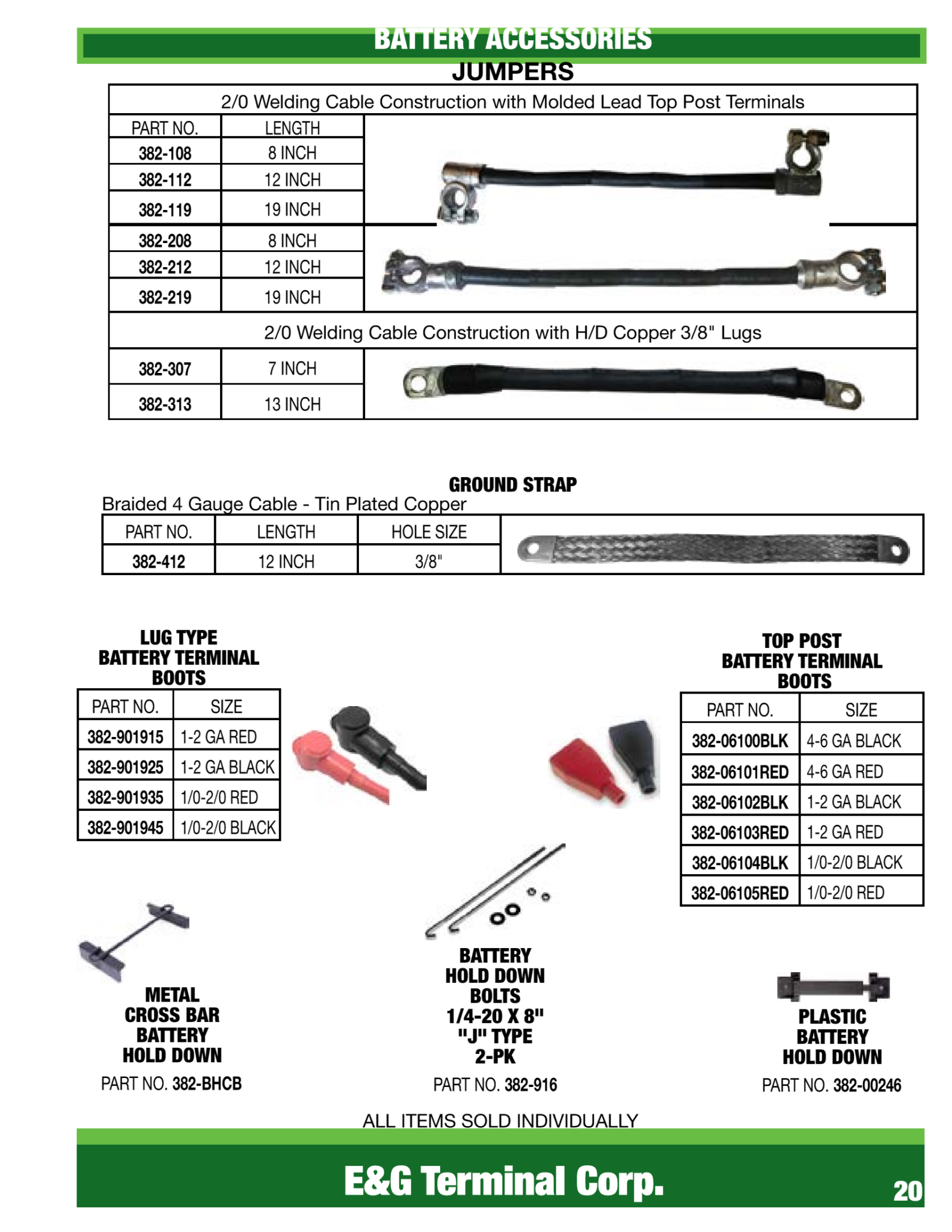 BATTERY RELATED – E & G Terminal 303-287-2900