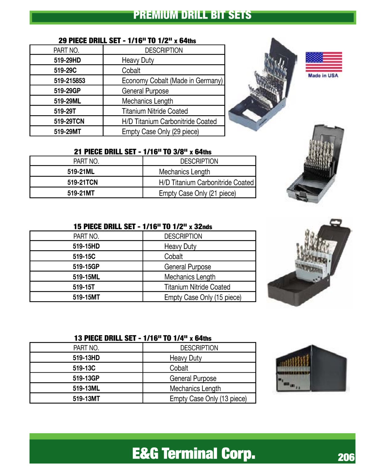 BITS & BLADES – E & G Terminal 303-287-2900