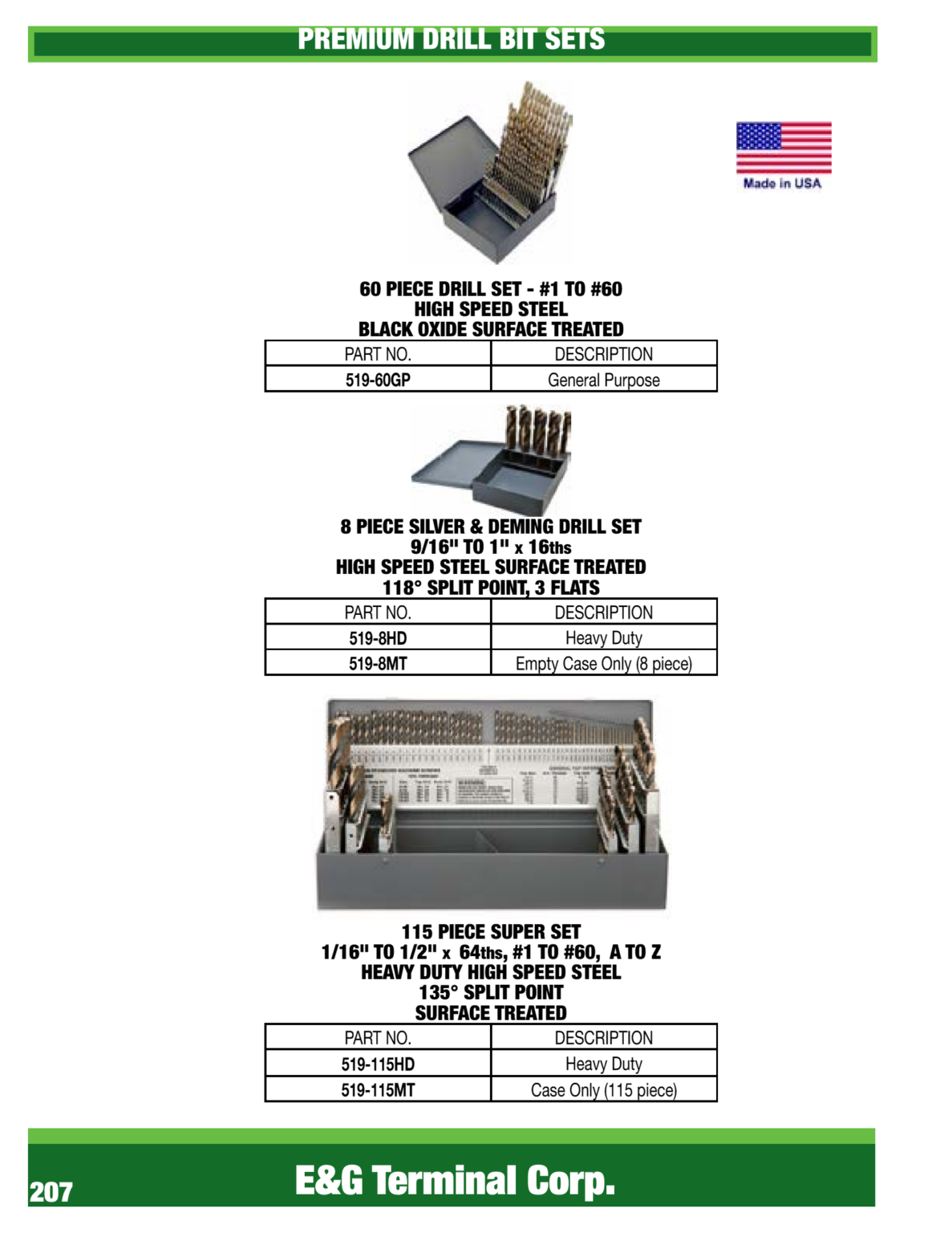 BITS & BLADES – E & G Terminal 303-287-2900