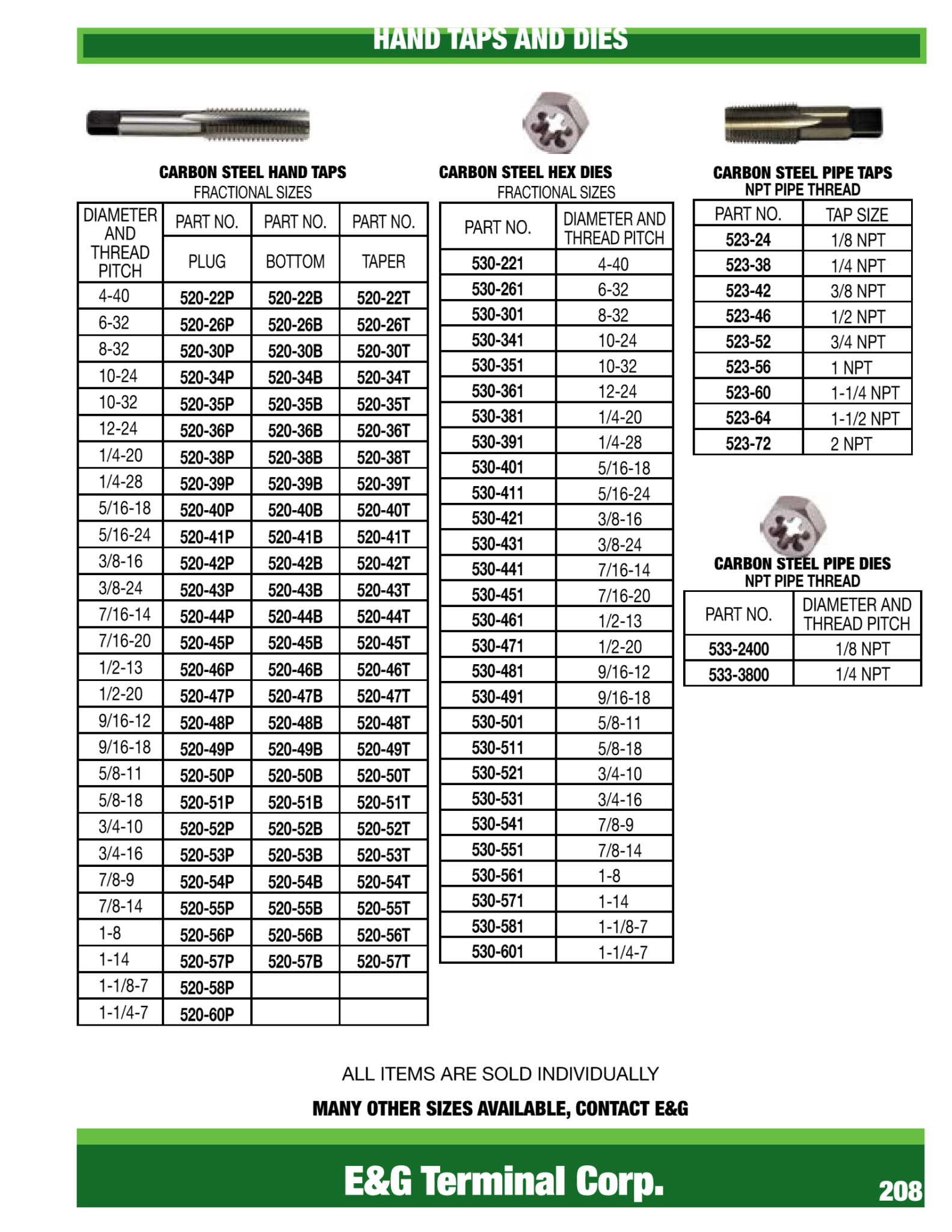 BITS & BLADES – E & G Terminal 303-287-2900