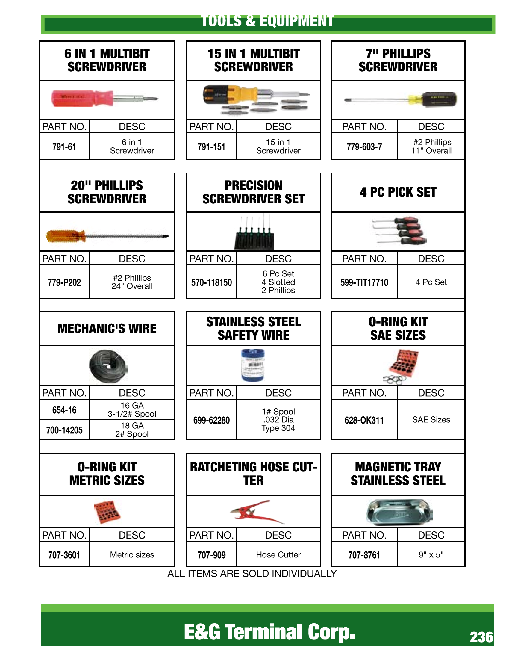 TOOLS – E & G Terminal 303-287-2900