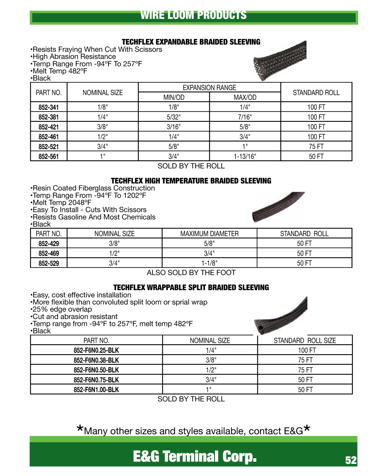 ELECTRICAL, WIRE & SWITCHES – E & G Terminal 303-287-2900