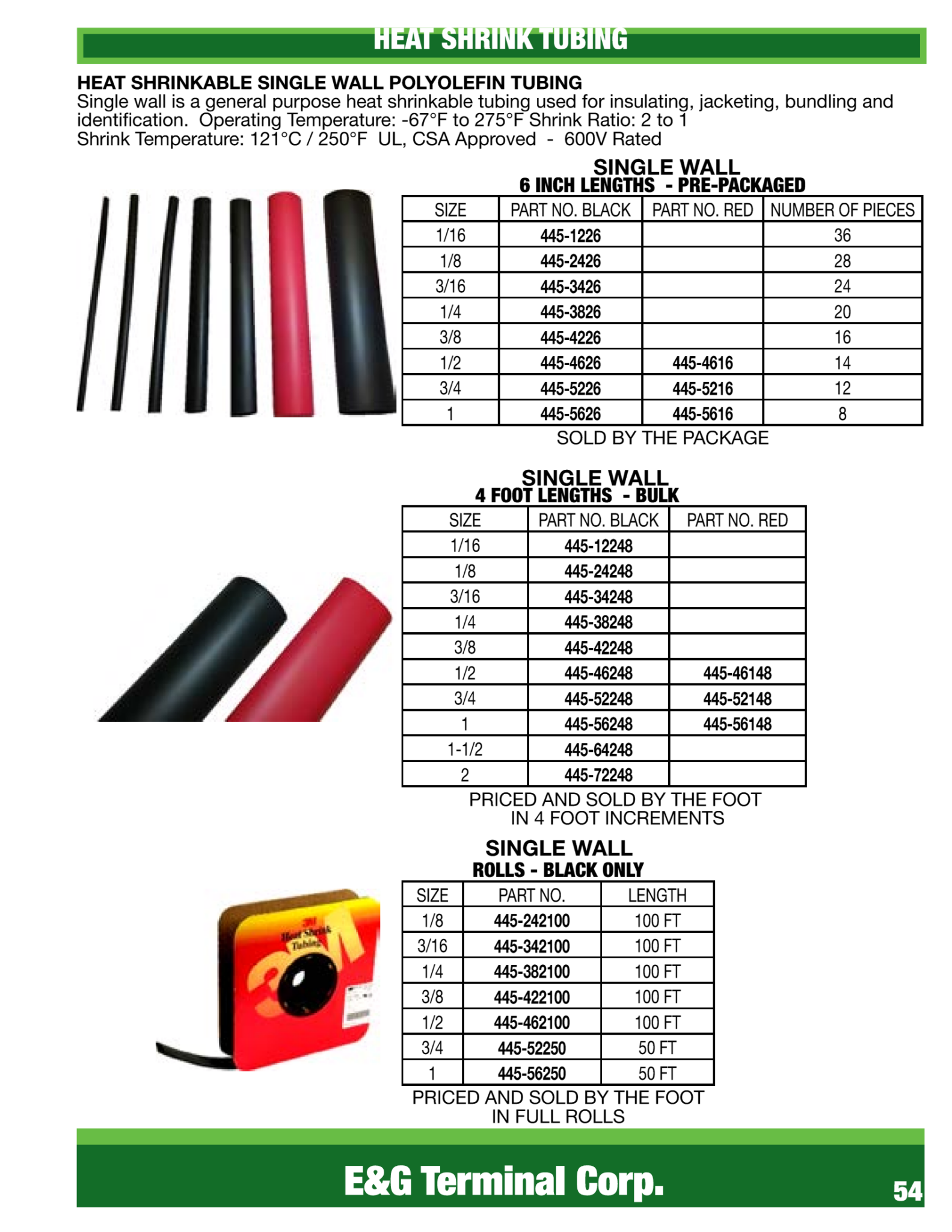 ELECTRICAL, WIRE & SWITCHES – E & G Terminal 303-287-2900