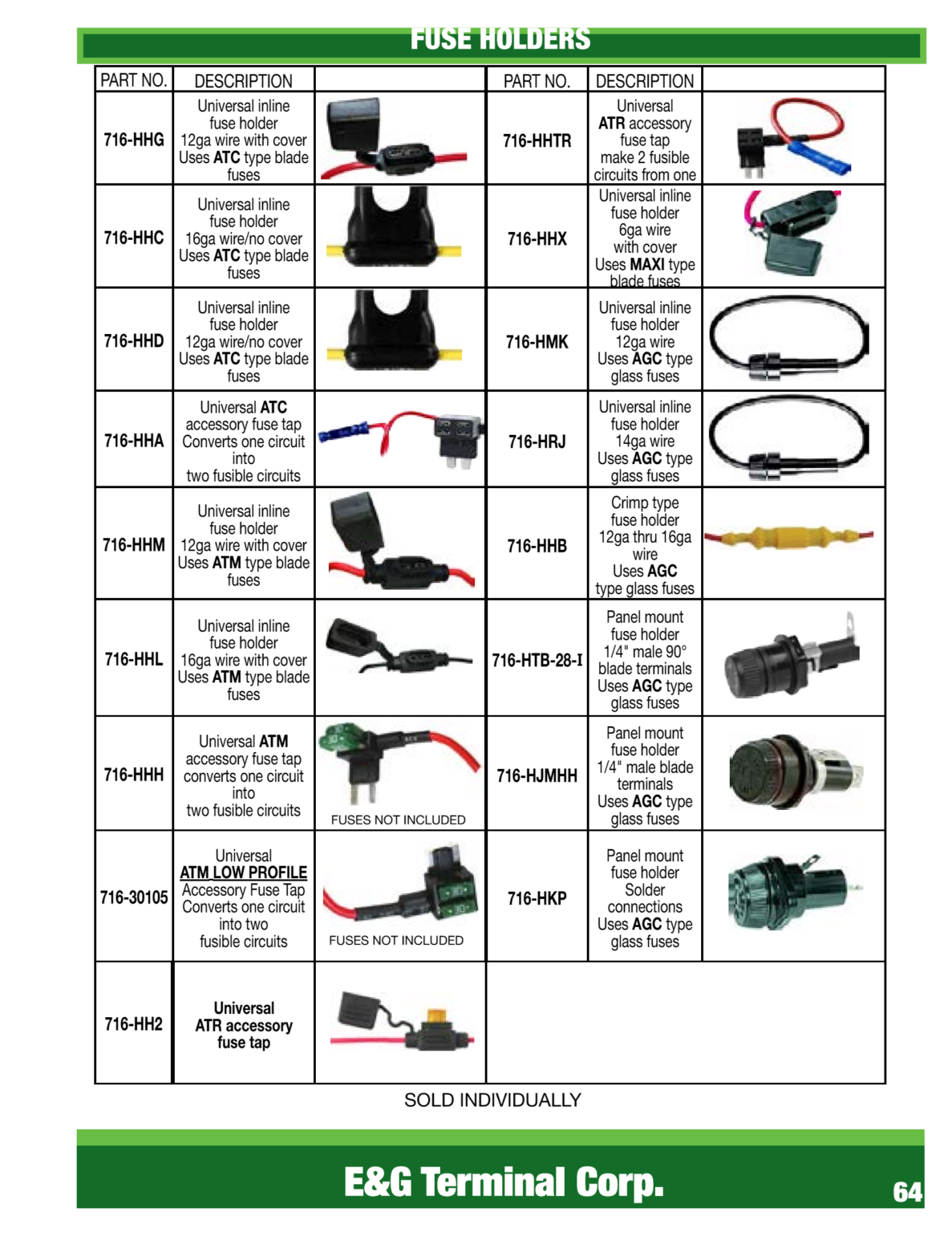 ELECTRICAL, WIRE & SWITCHES – E & G Terminal 303-287-2900
